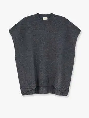ALYSI Merino Wool And Cashmere Blend Sweater - Grey