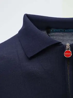 Kiton Wool Polo Shirt