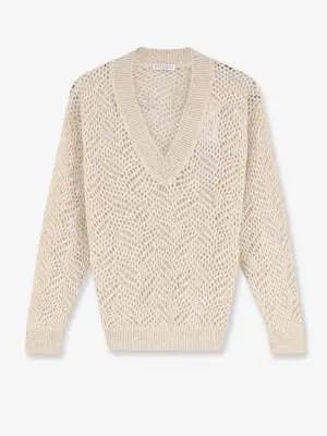 Brunello Cucinelli Cashmere Sweater - Beige