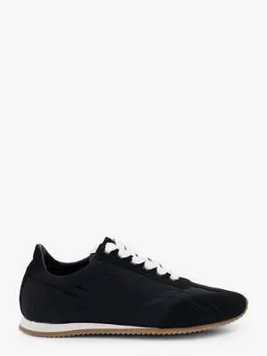 TOTEME Nylon And Suede Sneakers With All-over Stitching - Black