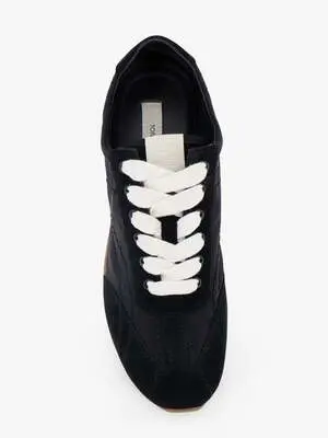 TOTEME Nylon And Suede Sneakers With All-over Stitching
