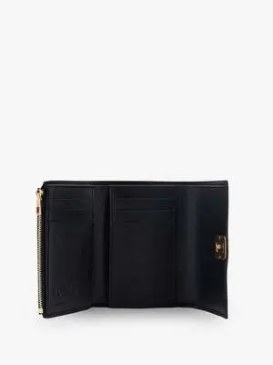 Loewe Anagram Leather Wallet With Front Logo