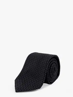 Kiton Silk Tie - Black