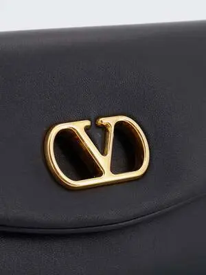 Valentino Garavani Devain Leather Shoulder Bag