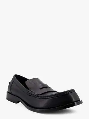 Loewe Bobine Leather Loafers With Engraved Anagram Logo