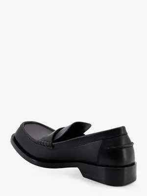 Loewe Bobine Leather Loafers With Engraved Anagram Logo