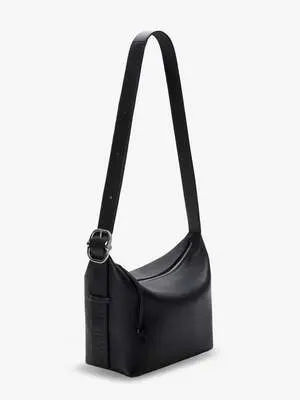 Loewe Loop Leather Crossbody Bag - Black