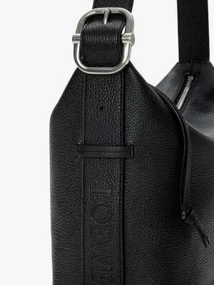 Loewe Loop Leather Crossbody Bag - Black