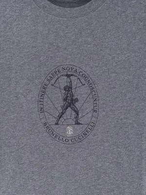 Brunello Cucinelli Cotton T-shirt With Front Print