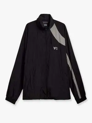 ADIDAS Y-3 Water-repellent Nylon Jacket With Front Logo - Black