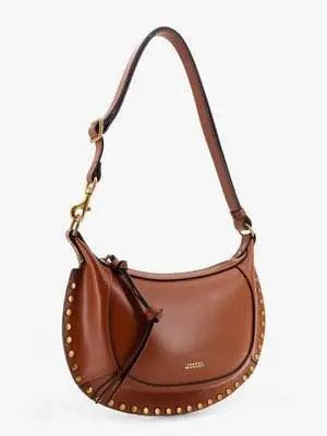Isabel Marant Étoile Oskan Moon Leather Crossbody Bag - Brown
