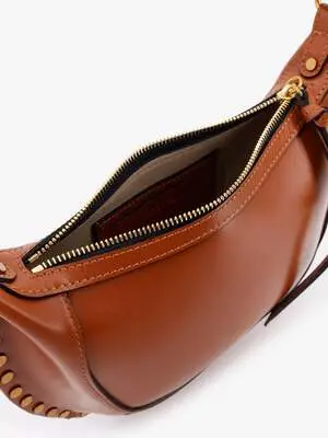 Isabel Marant Étoile Oskan Moon Leather Crossbody Bag - Brown