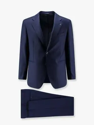 Tagliatore Single-breasted Virgin Wool Suit - Blue