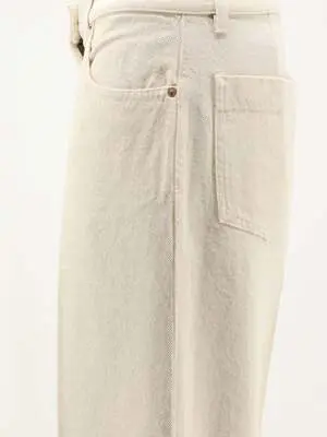 Aspesi Denim Trousers With Back Logo Patch
