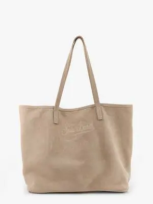 MC2 SAINT BARTH City Bag Shoulder Bag In Suede - Beige