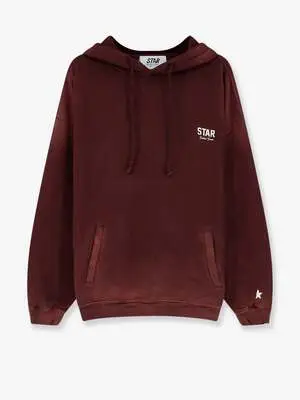 GOLDEN GOOSE Oversized Cotton Sweatshirt - Red