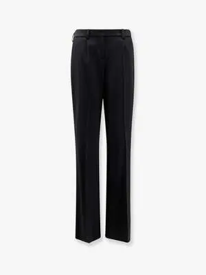 Balenciaga Slim Tailored Wool Trousers - Black