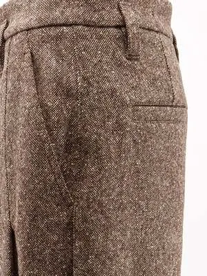 Brunello Cucinelli Mélange Wool Blend Trousers