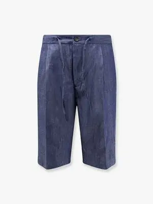 HEVO Torre Lapillo Cotton Shorts - Blue