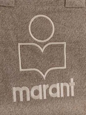 Isabel Marant Étoile Yenky Zipped Cotton Shoulder Bag - Beige