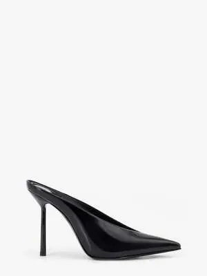 LE SILLA Clivage 100 Patent Leather Sabot - Black