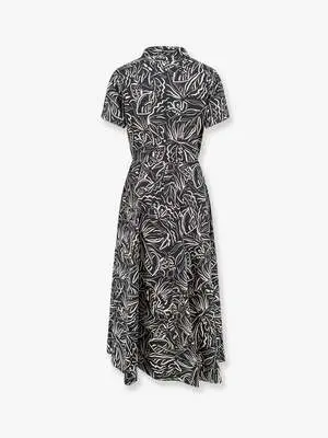 Aspesi Printed Cotton Chemisier Dress