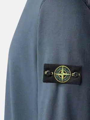 Stone Island Cotton Sweatshirt With Side Logo Patch