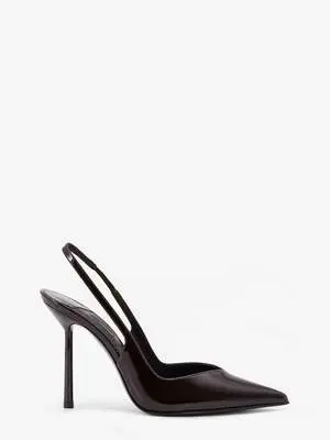 LE SILLA Chanel Vivienne Patent Leather Pumps - Black