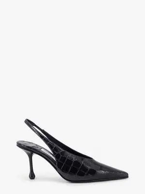 JIMMY CHOO Patent Leather Pumps With Crocodile Print - Blue