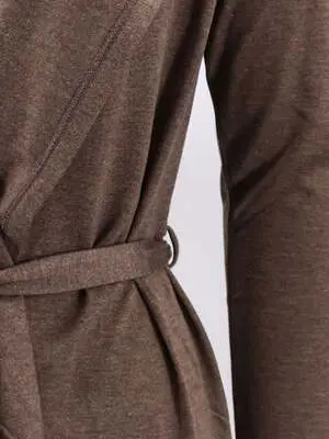 Max Mara Lyocell And Silk Blend Cardigan With Removable Belt