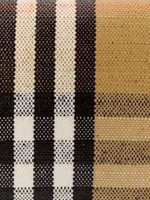 Burberry Highlands Crossbody Bag With Iconic Check Pattern