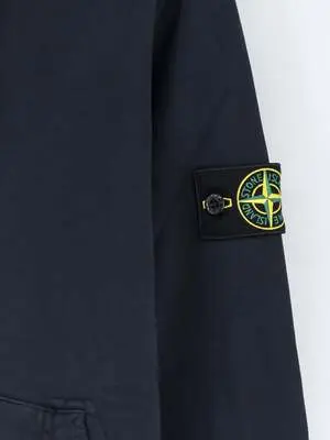 Stone Island Cotton Sweatshirt With Side Logo Patch