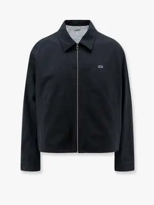 Loewe Cotton Blend Jacket With Logo Embroidery