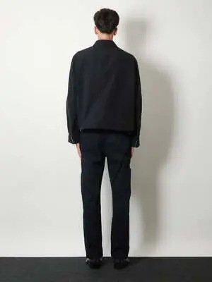 Loewe Cotton Blend Jacket With Logo Embroidery