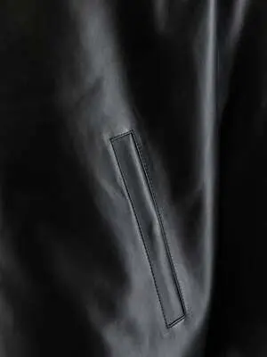 Loewe Leather Jacket With Back Logo Patch