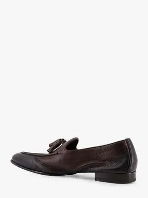 DOUCAL'S Daino Leather Loafers With Tassel Detail