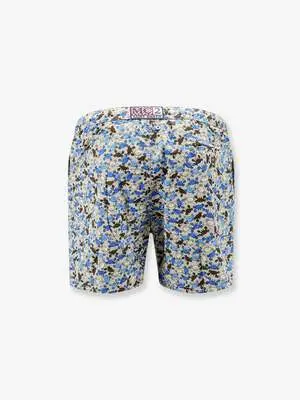 MC2 SAINT BARTH Nylon Swim Shorts With Micro-pattern