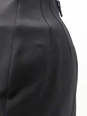 Rick Owens Dirt Pillar Long Stretch Wool Blend Skirt