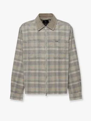 REPRESENT Corduroy Shirt With Check Motif