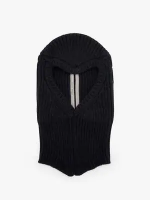 Rick Owens Porteville Cashmere And Wool Blend Balaclava - Black