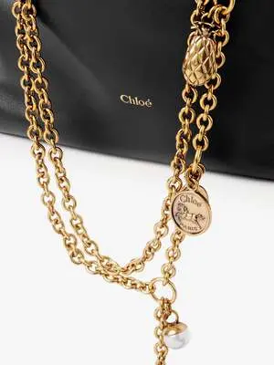 Chloé Icons Leather Crossbody Bag With Front Logo