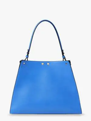 Fendi Way Medium Leather Shoulder Bag With Contrasting Lining