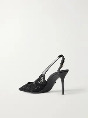 Dolce & Gabbana Lace Slingback Pumps