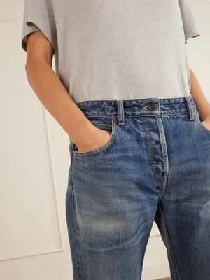 THE ROW Riaco Cropped Mid-rise Straight-leg Jeans