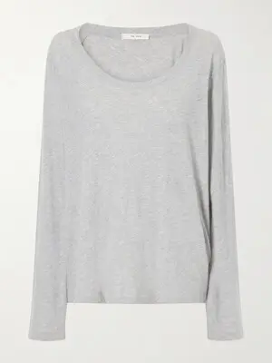 THE ROW Fraya Cotton-jersey T-shirt - Gray