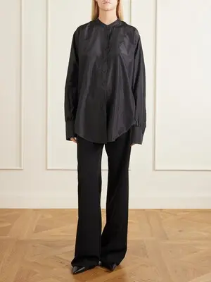THE ROW Lula Silk-taffeta Shirt