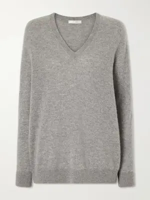 THE ROW Phora Cashmere Sweater - Gray