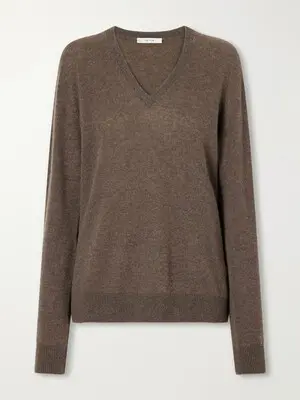 THE ROW Phora Cashmere Sweater - Brown