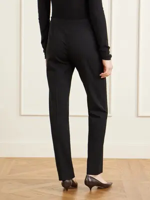 THE ROW Cyril Wool-twill Straight-leg Pants