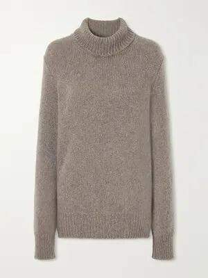 THE ROW Plira Cashmere Turtleneck - Brown